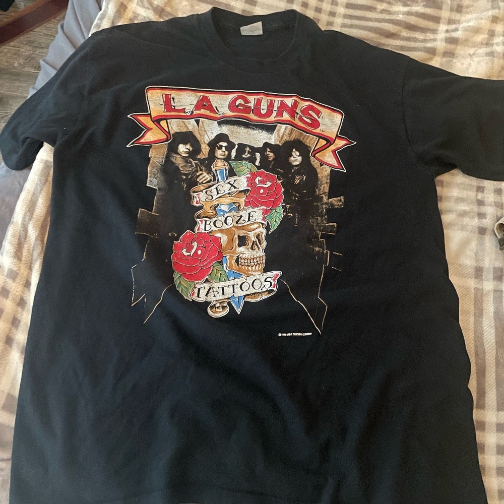 1989 Vintage Medium La Guns Tour Shirt - Gem